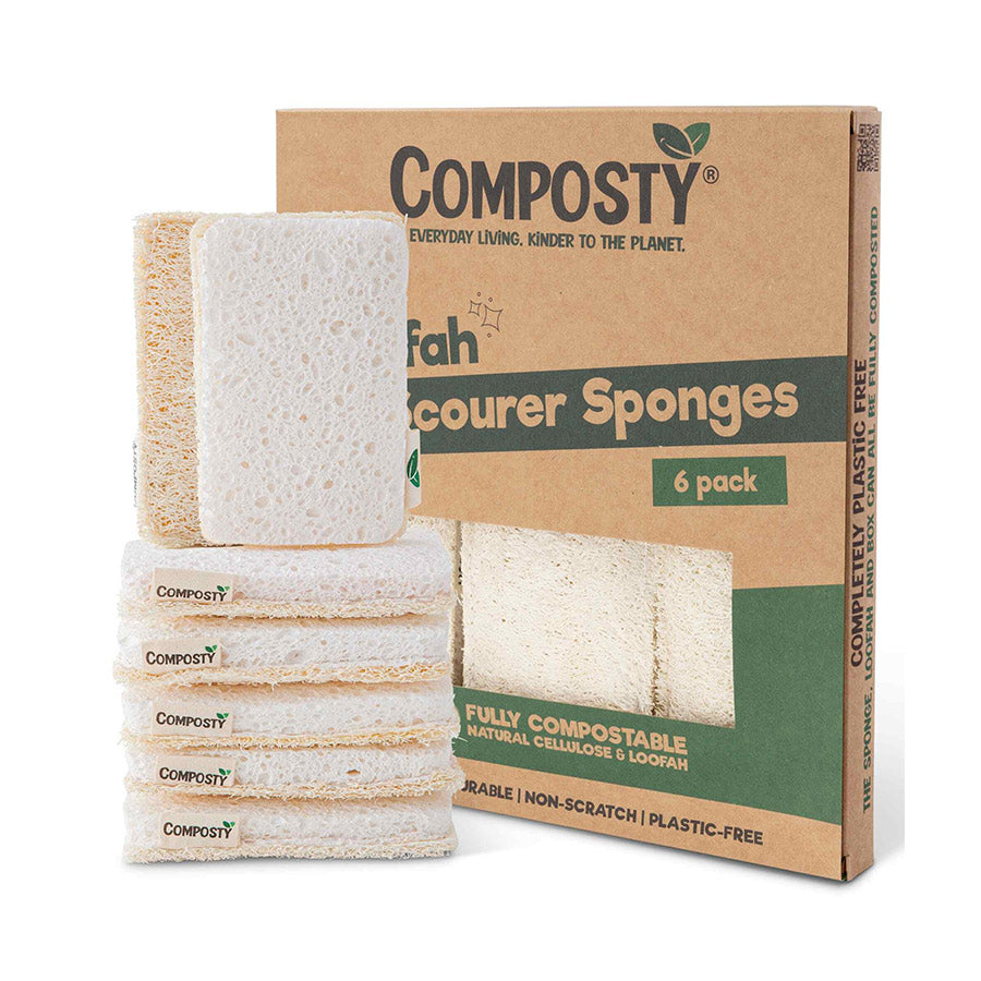 Composty Loofah Scourer Eco Sponges – Mellcrest